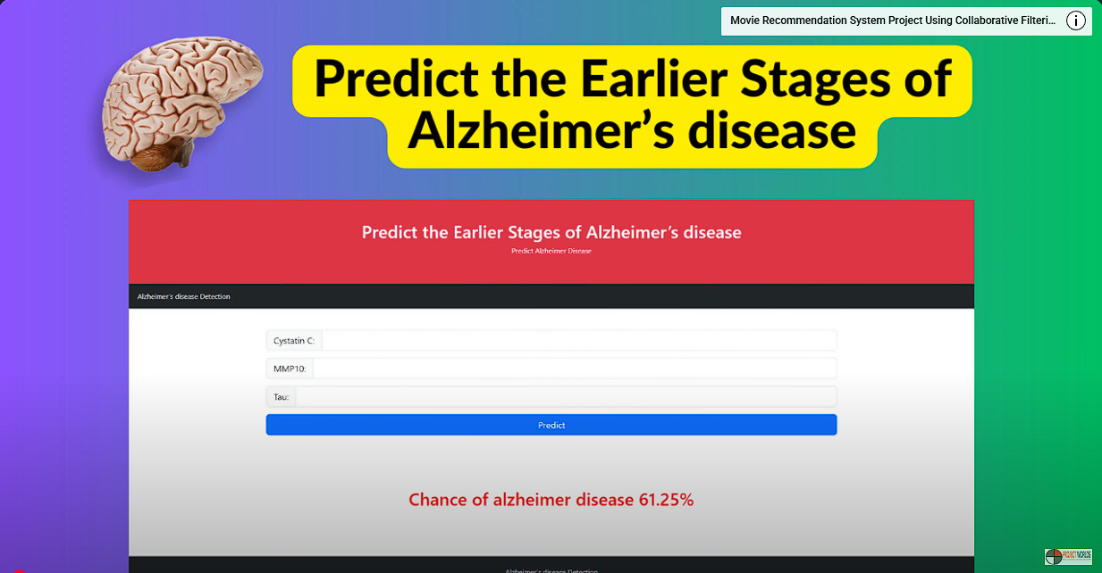 Predict the Earlier Stages of Alzheimer’s disease Machine Learning ...